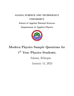 CM MCQ exit exam model-1 - Adama Scince and Technology University ...