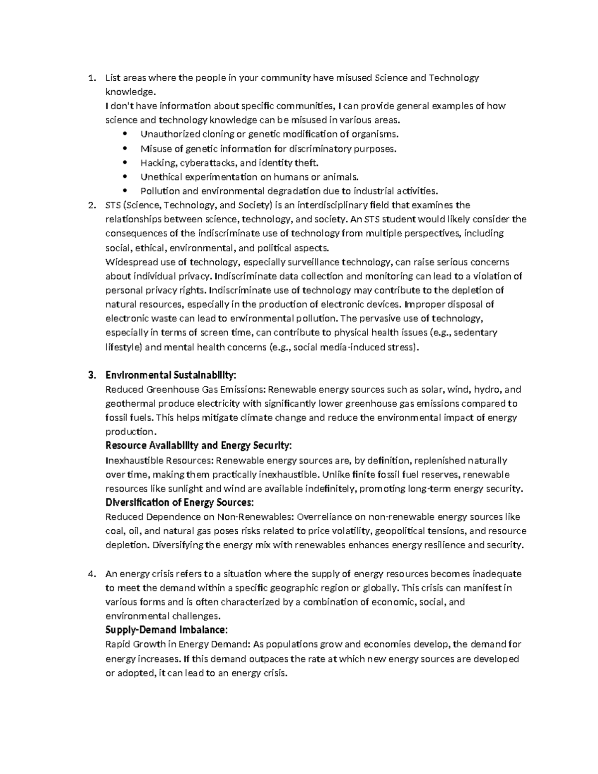 Library Task - Misuse of Science & Technology in Community Contexts ...
