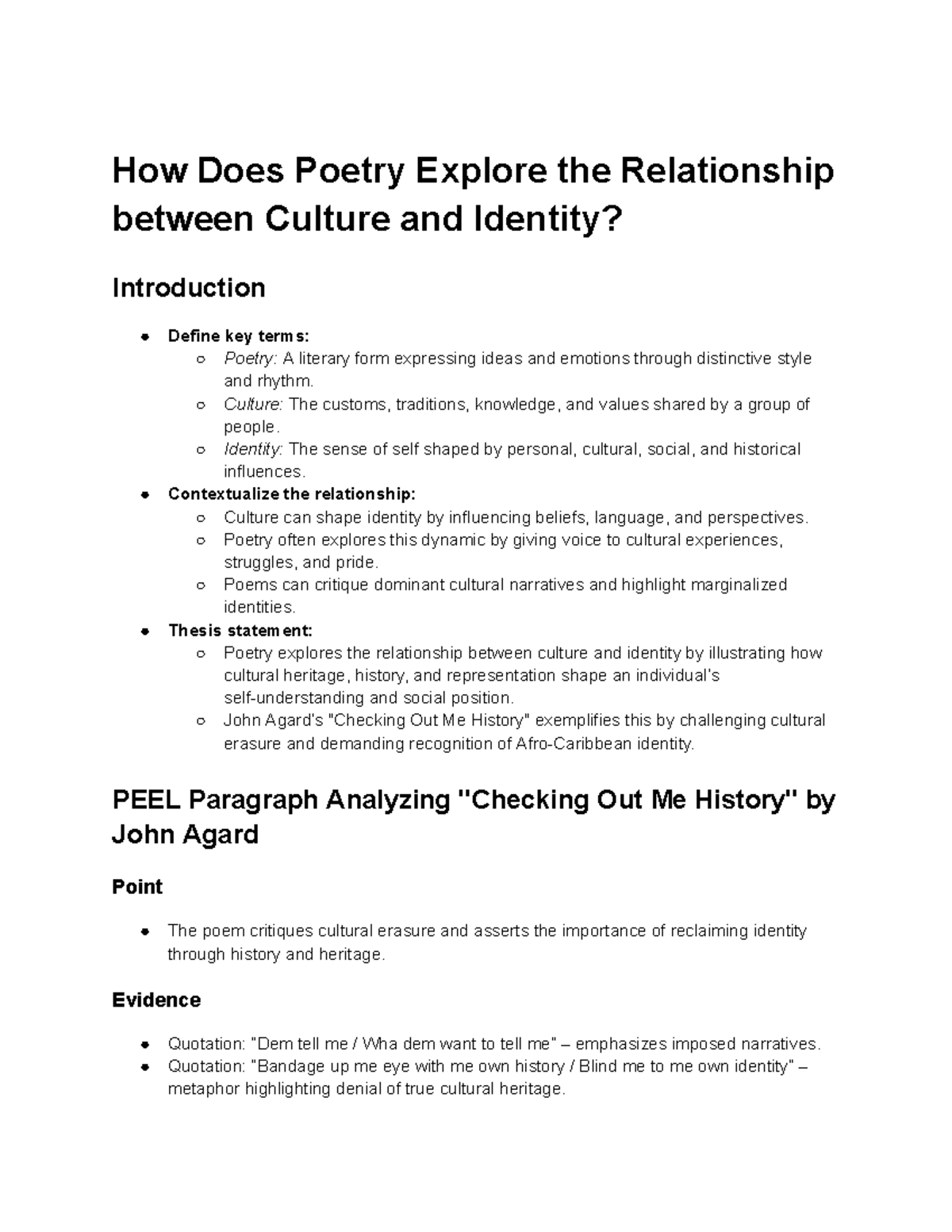 Exploring Culture and Identity in Poetry: Insights from John Agard ...