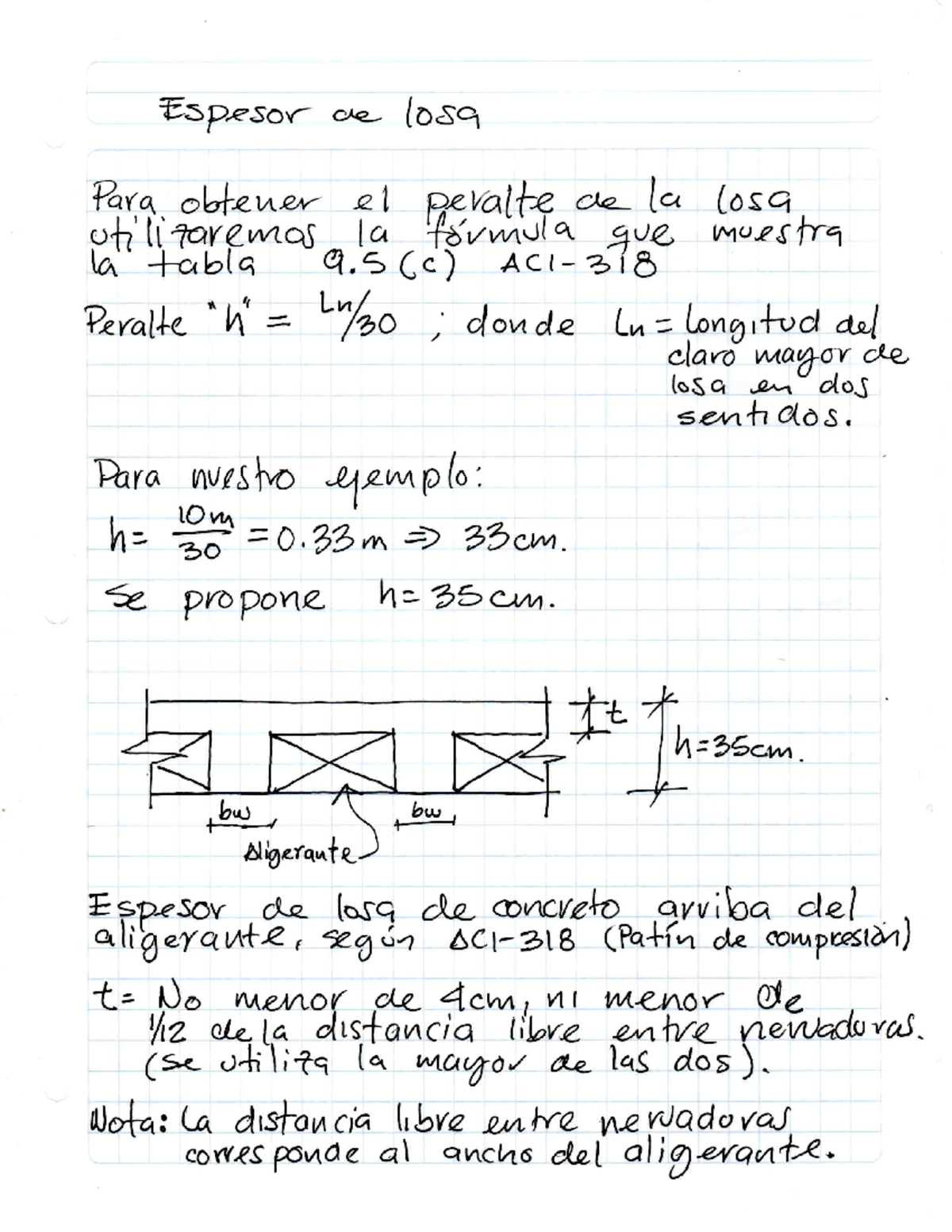 03 Revision Corte Penetracion en Losa de Concreto y Aligerante - Studocu