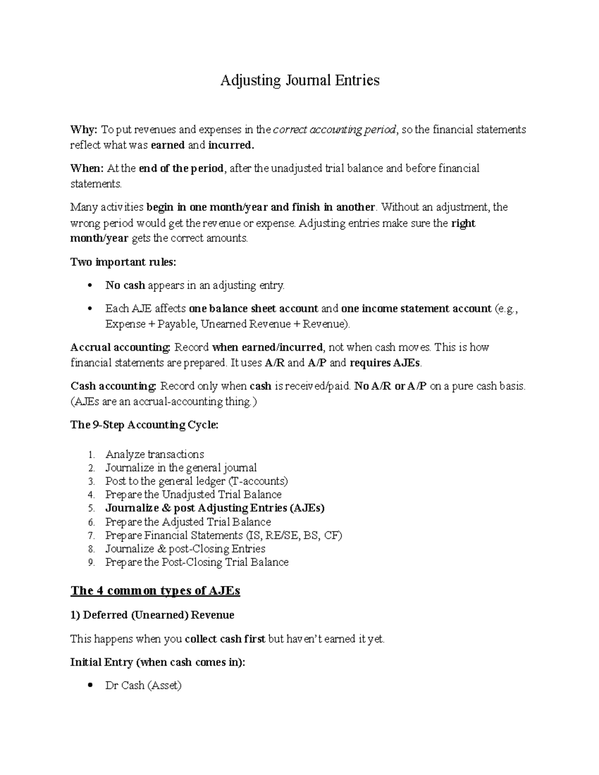 Adjusting Journal Entries: Understanding AJEs for Accurate Financial ...