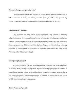 Teorya AT Metodo SA Pagsasalin - Teorya at Metodo ng Pagsasalin Report by: Agojo Lai Tandaan mo ...