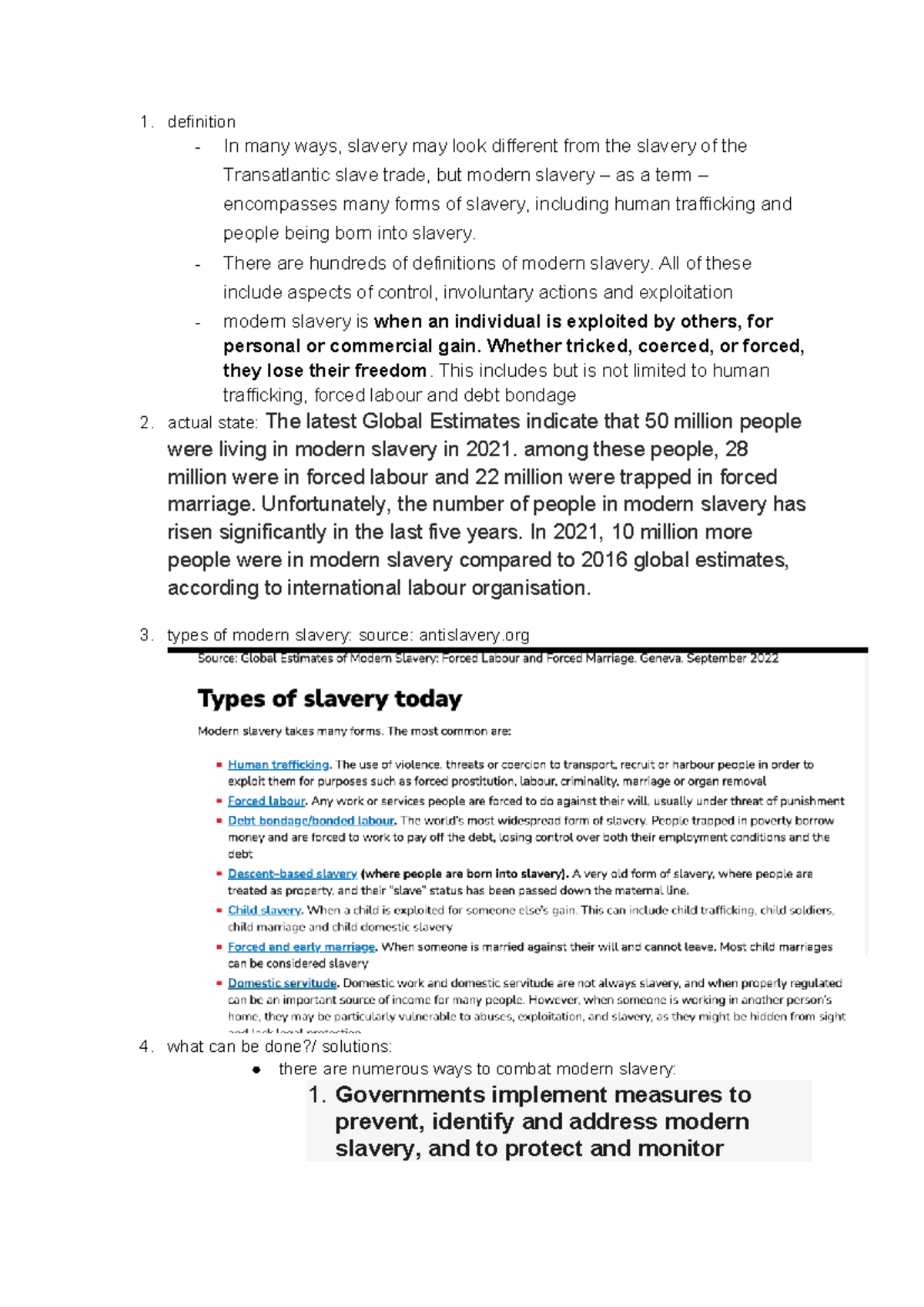 Modern Slavery: Understanding, Impact, and Solutions - Studocu