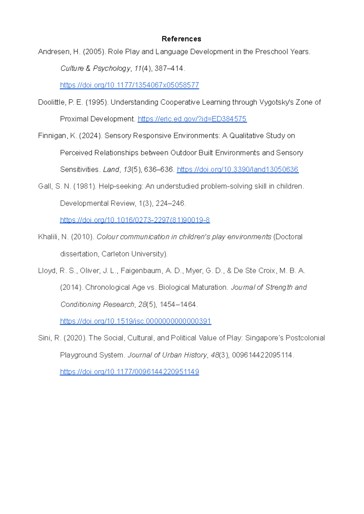 EDU 101 Essay Reference List: Comprehensive Citation Compilation - Studocu