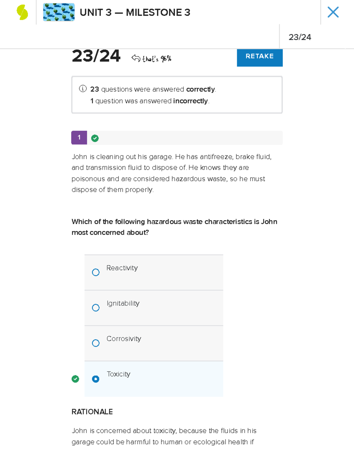 Environmental Science 23/24 Milestone 3 Study Notes - Studocu