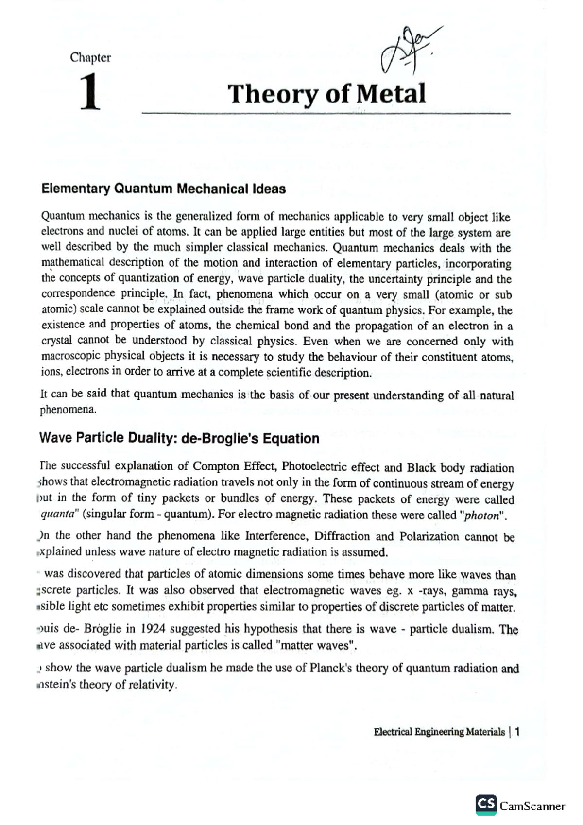 Chapter 1 theory EEM - EEM NOTES - Electrical engineering material III ...