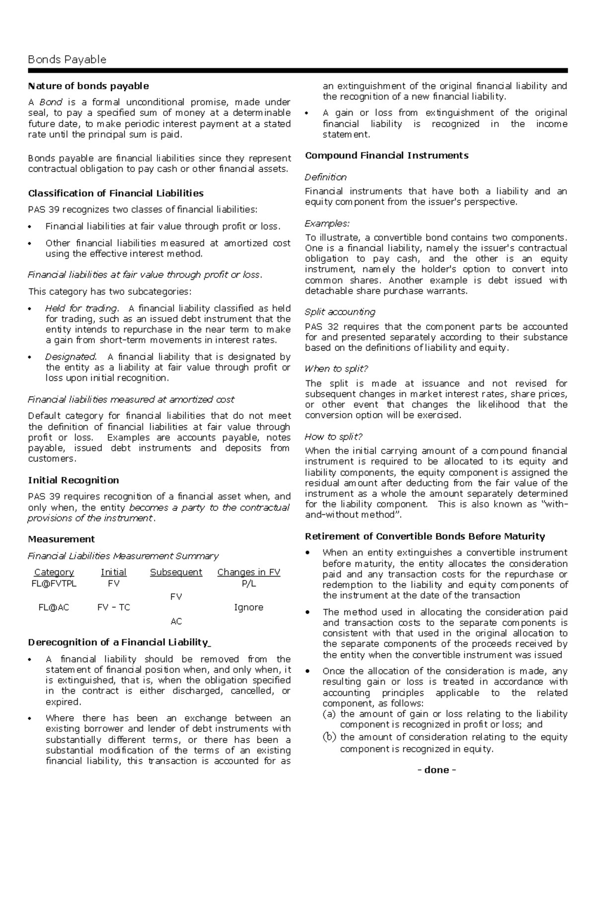 Bonds Payable Overview - Key Concepts & Examples - Studocu