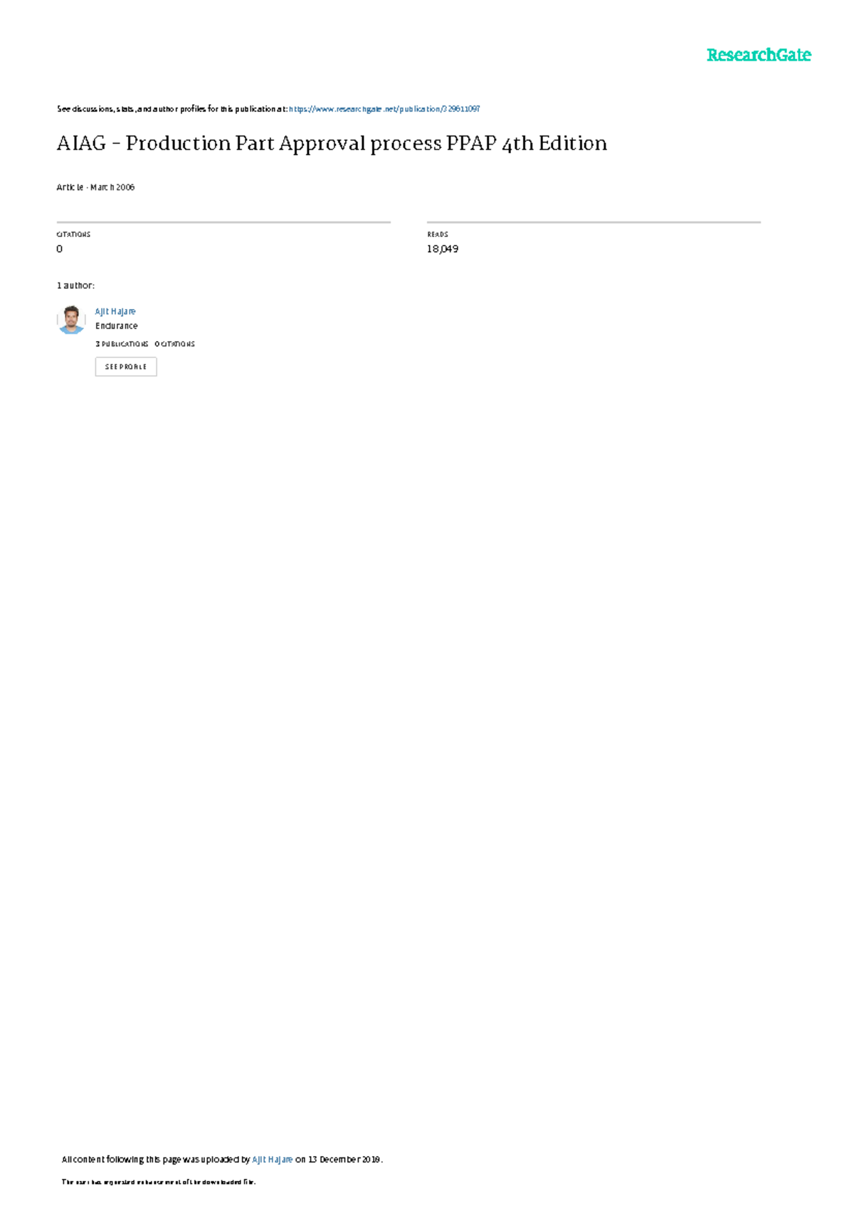 Título: Examen Final de AMEF, APQP, PPAP y SPC (Códigos: MEF101) - Studocu