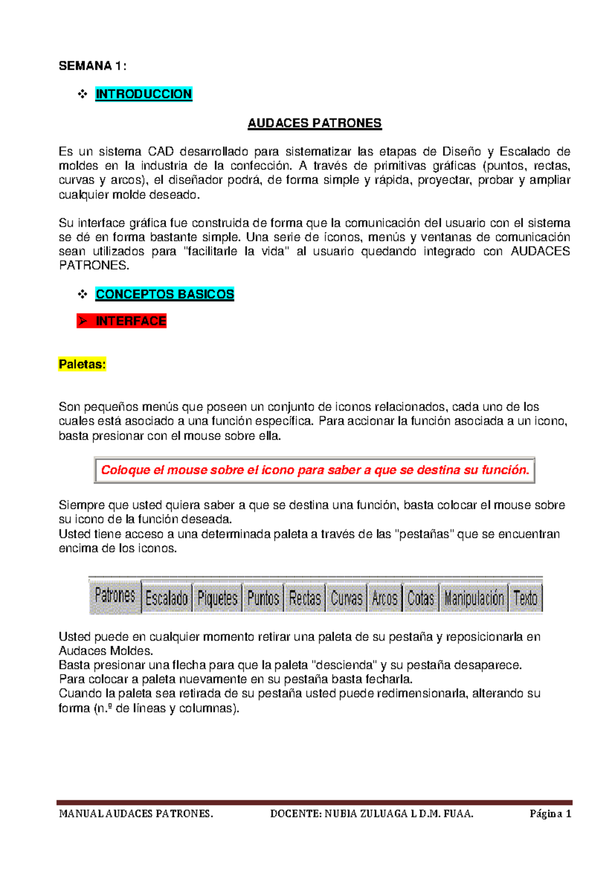 AUDACES 7: GUIA COMPL. PARA DISEÑO Y TRAZO EN CAD - Studocu