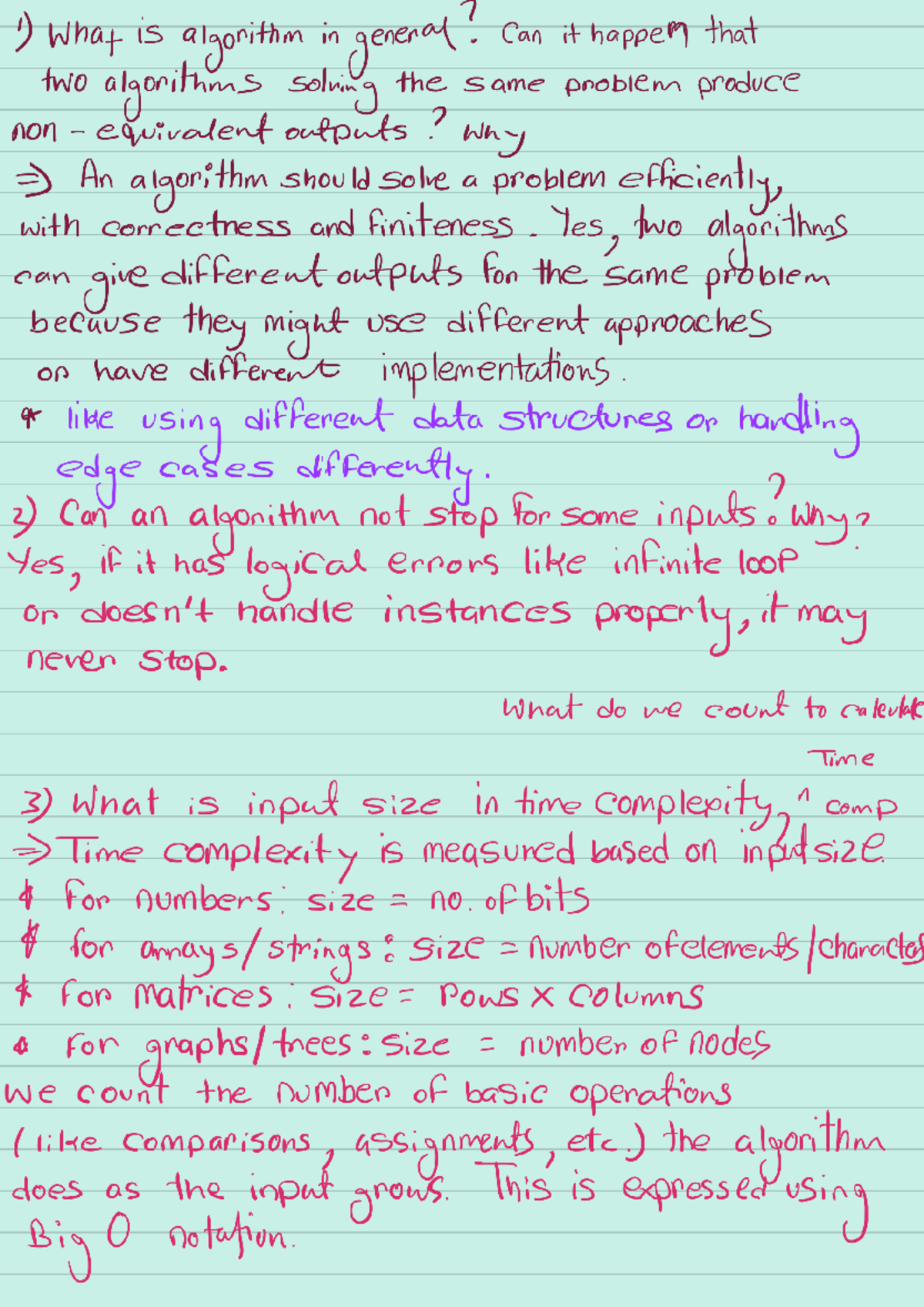Algorithm and Complexity Overview 250410 114759 - Studocu