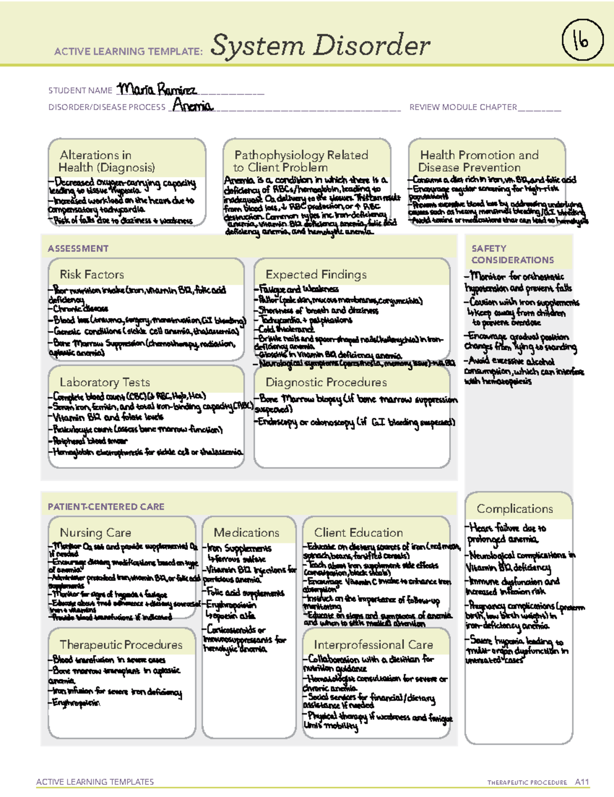 7 - ATI Learning Templates - ACTIVE LEARNING TEMPLATES THERAPEUTIC ...