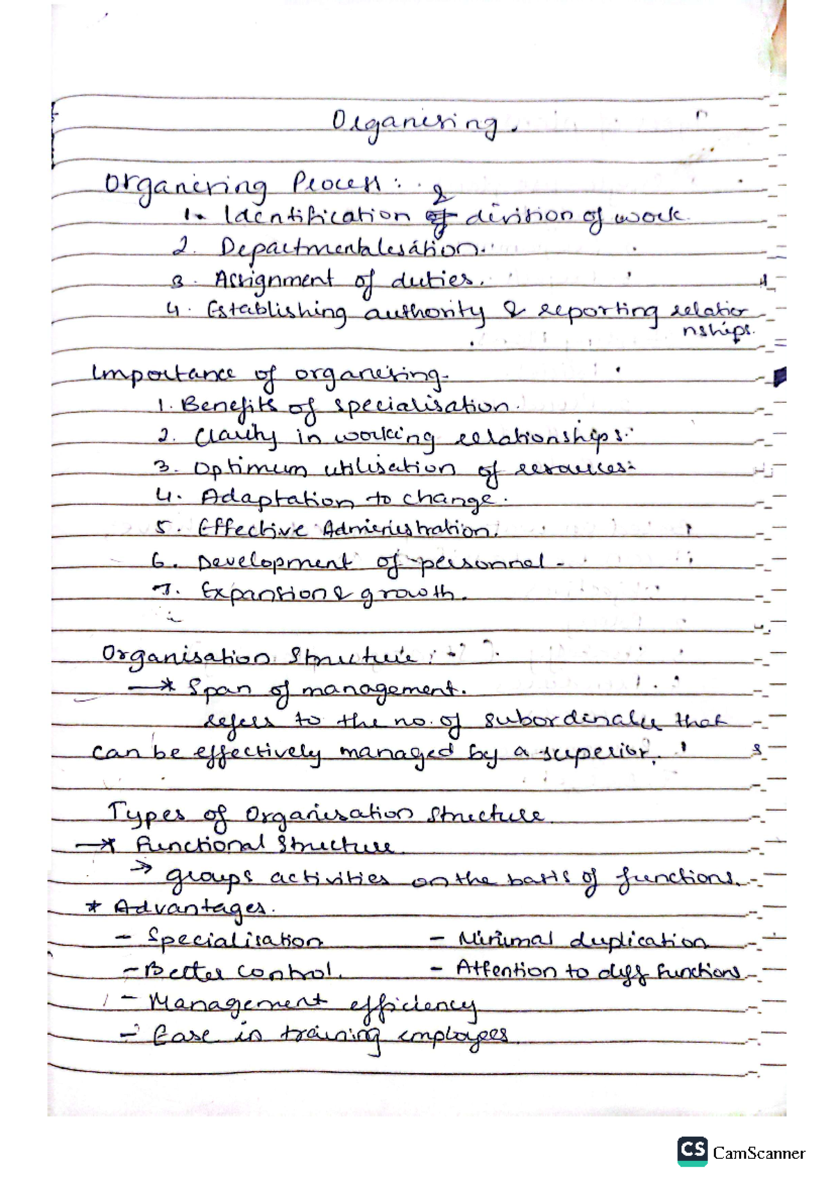 Business Studies Class 12 Chapter - Organising - Organising organising ...
