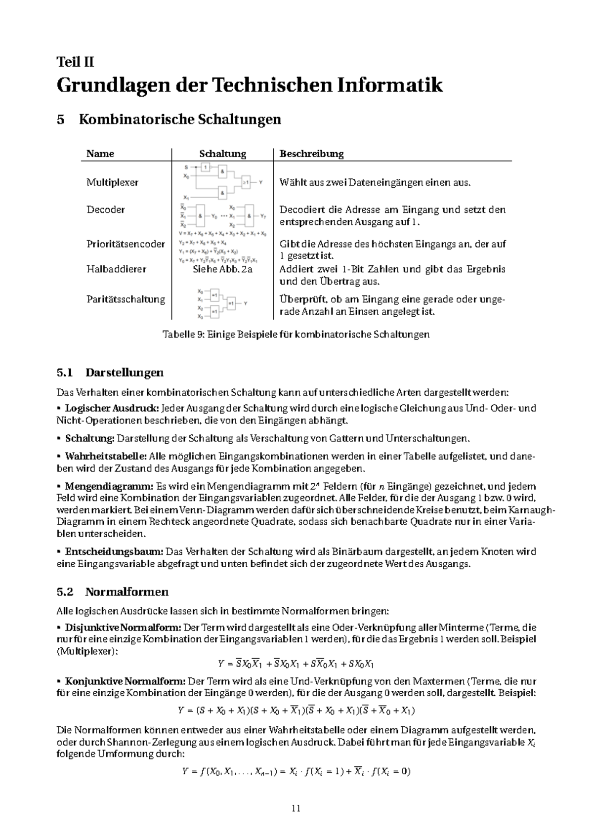 Grundlagen der Technischen Informatik - Grundlagen der Informatik II ...