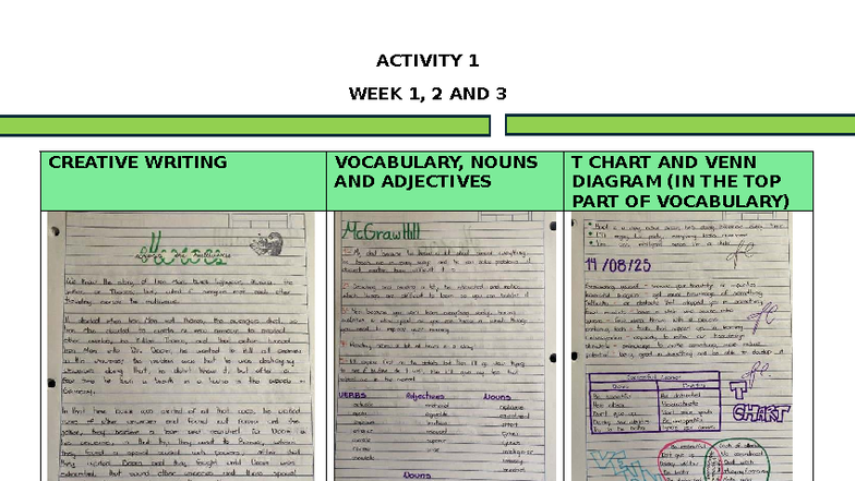 Activity 1 Actividades Inglés Ii Inglés Ii Activity 1 Week 1 2