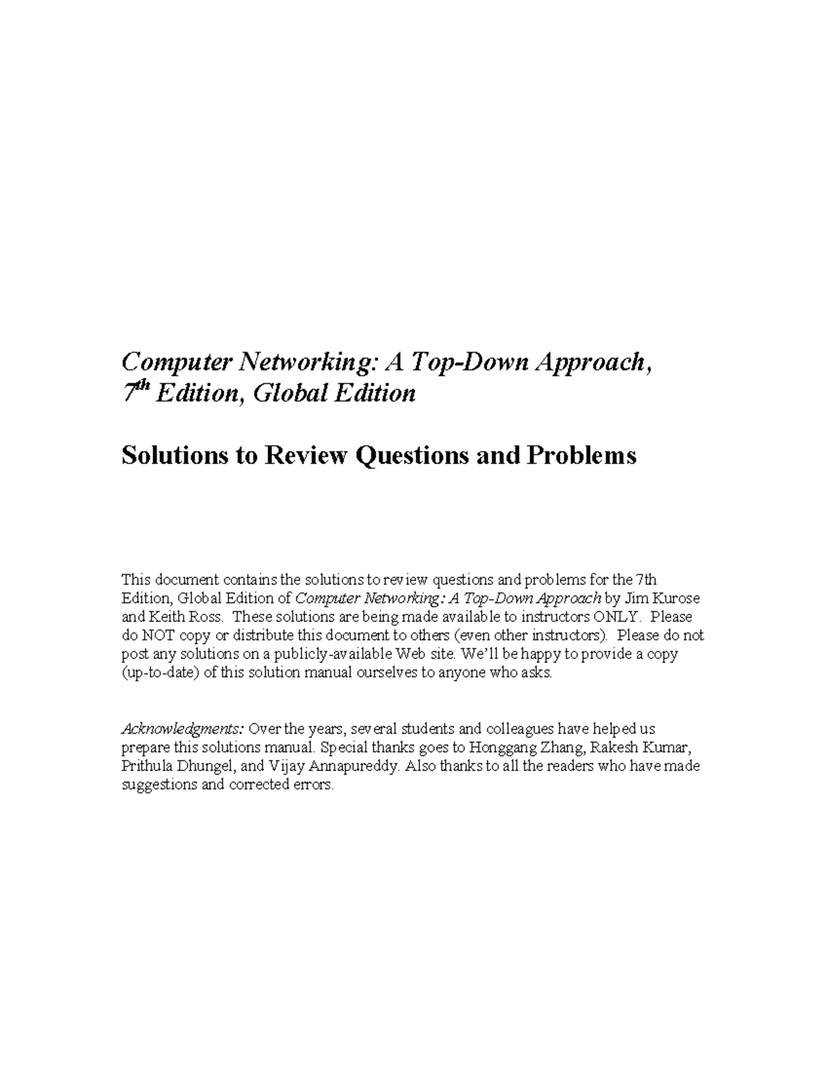 Computer Networking: A Top-Down Approach, 7th Edition, Global Edition ...