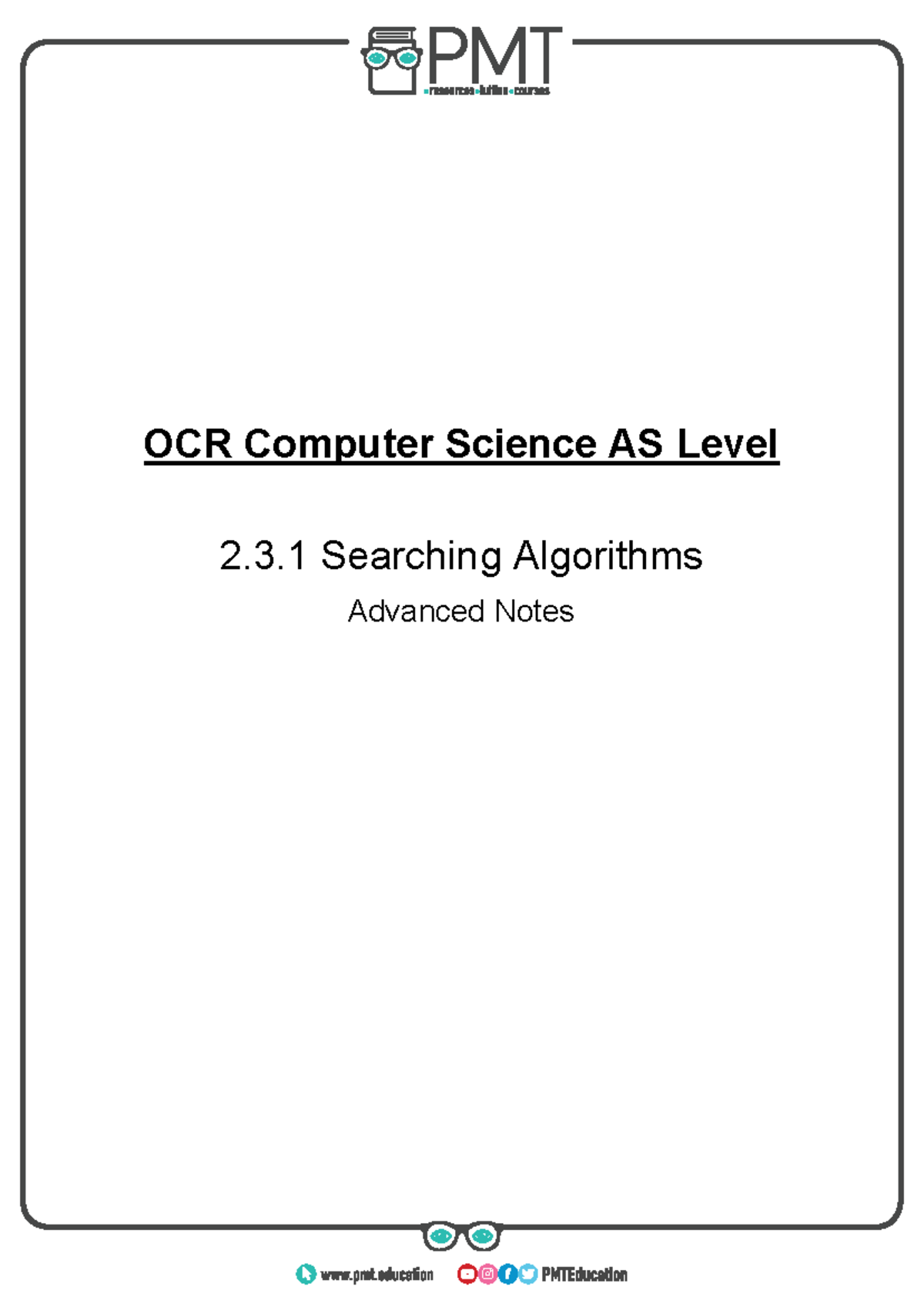 2.3.4. Searching Algorithms - OCR Computer Science AS Level 2 Searching ...
