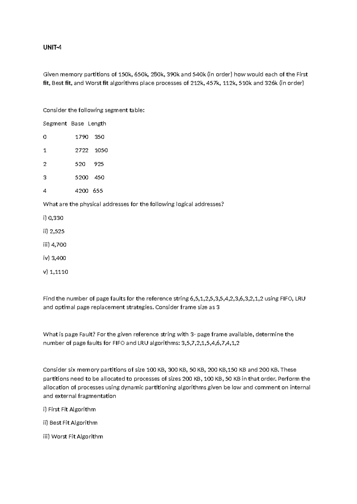 Memory Allocation Strategies: First Fit, Best Fit, Worst Fit Analysis ...