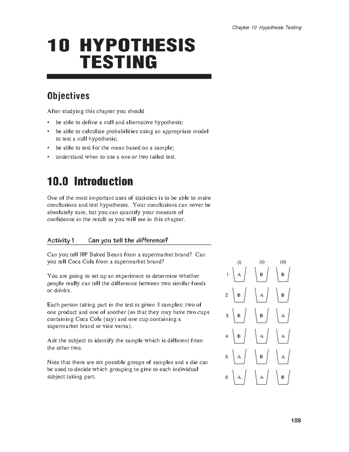 Stats 102 - Chapter 10: Hypothesis Testing and Analysis Techniques ...