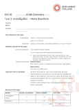 Chemistry ATAR - Grade: 11 - Western Australian Certificate of ...