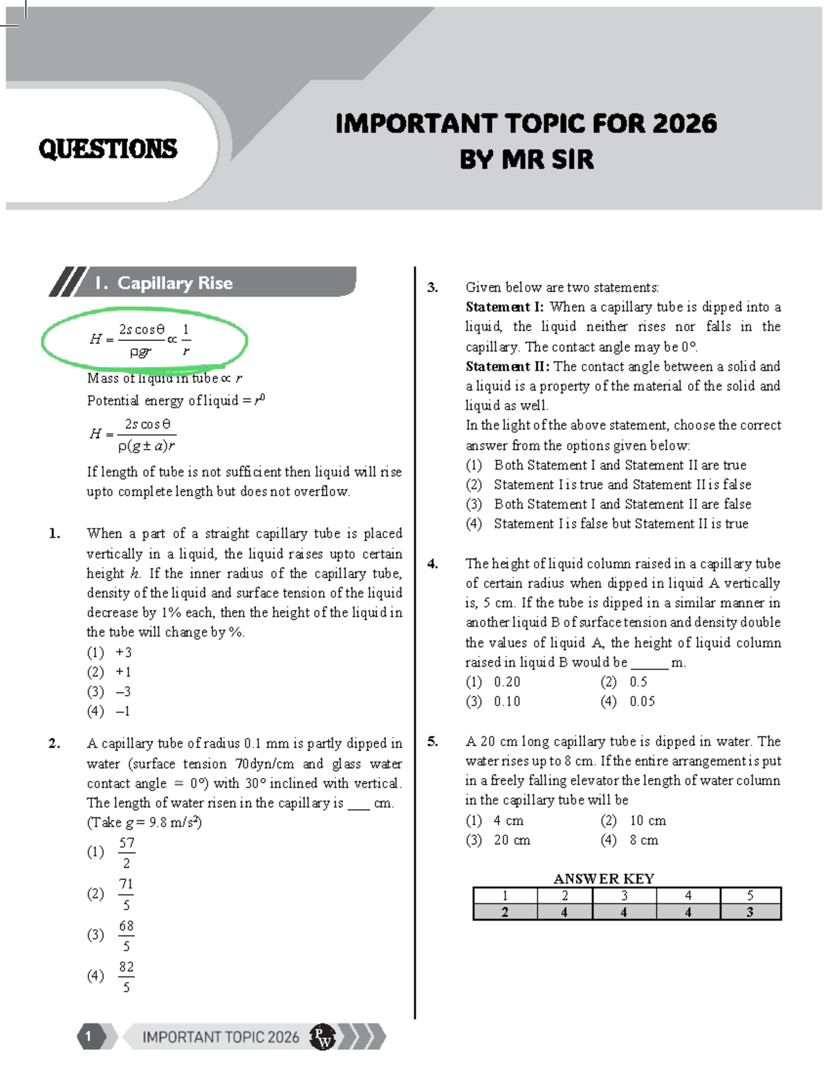 Most Important Topics 2026 MR Sir Ramniwas Study Guide - Studocu