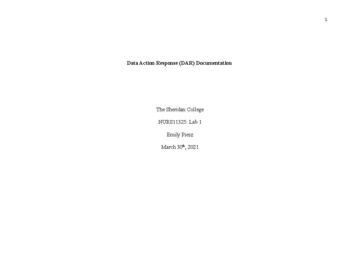 DAR - My A+ assignment may help you ace this course - Data Action ...
