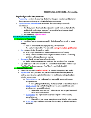 AP Psychology Chapter 15 Psychological Disorders - Psychological ...