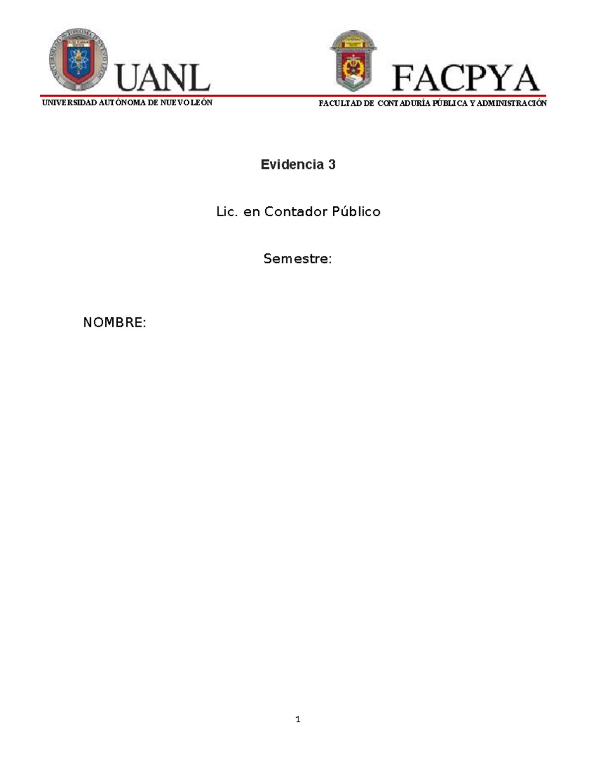 Evidencia 3 - Determinación del saldo de la cuenta de la Utilidad ...