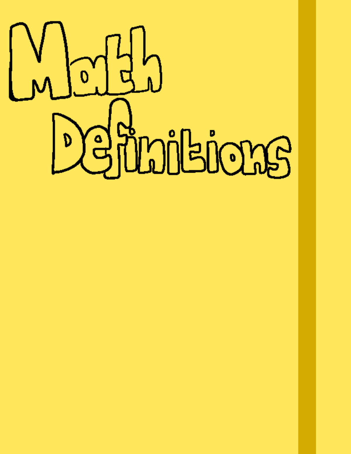 Definitions math - Mathematics - m B ⑭ jog - Studocu