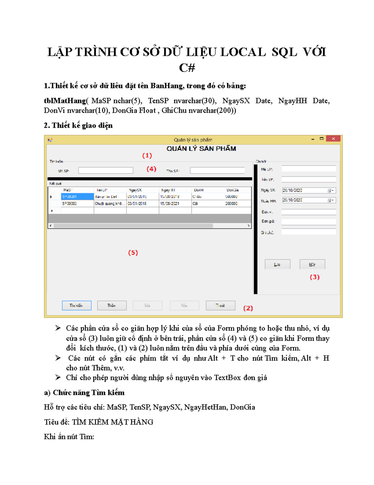 LẬP Trình CƠ SỞ DỮ LIỆU Local SQL VỚI C - LẬP TRÌNH CƠ SỞ DỮ LIỆU LOCAL ...