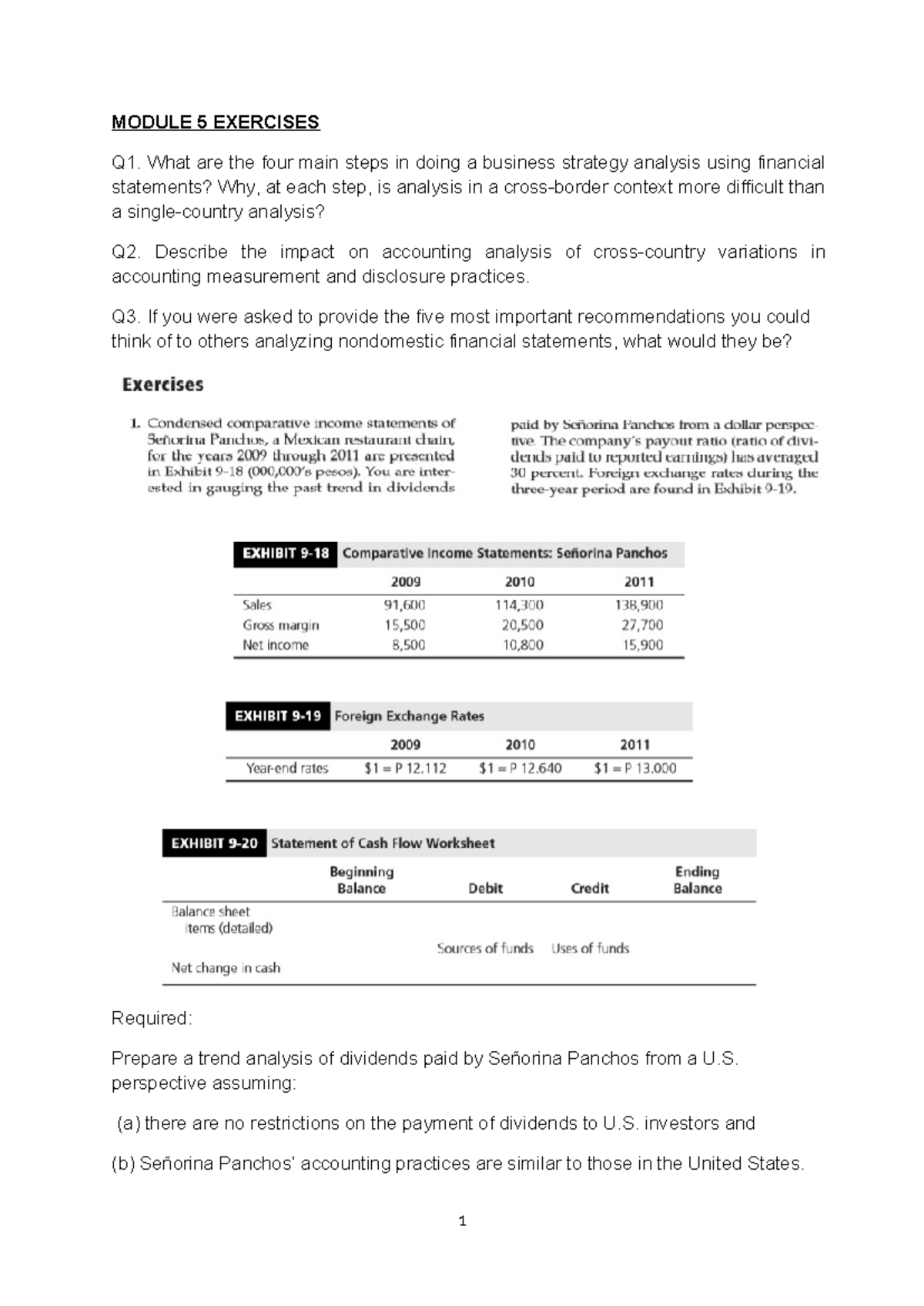 Module 5 Exercise Questions - MODULE 5 EXERCISES Q1. What are the four ...