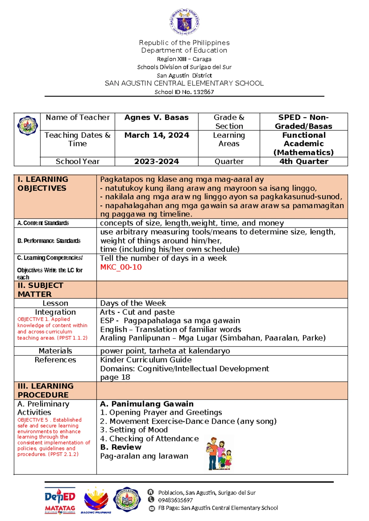Matatag-DEMO-LP math - for demo teaching - Lesson Plan in Math 4 ...