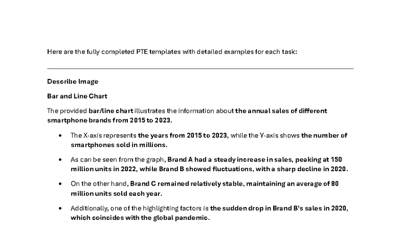 Completed PTE Templates with Examples for Task Descriptions - Studocu