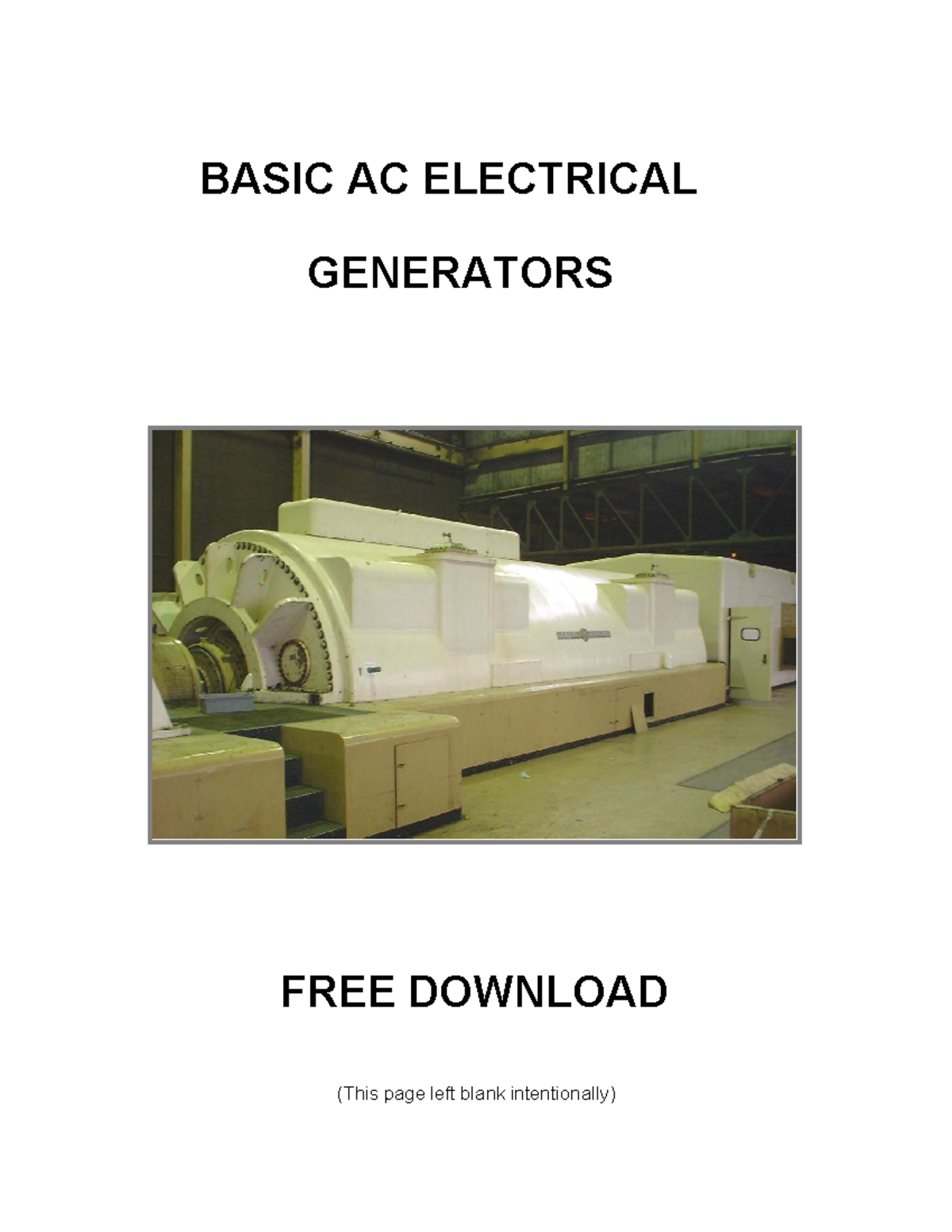 BASIC AC ELECTRICAL GENERATORS: Comprehensive Overview and Types - Studocu