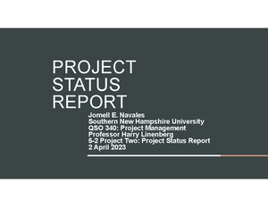 Sophia - Unit 3 - Milestone 3 Project Mgmt QSO-340 - SOPHIA Pathways Project Management QSO ...