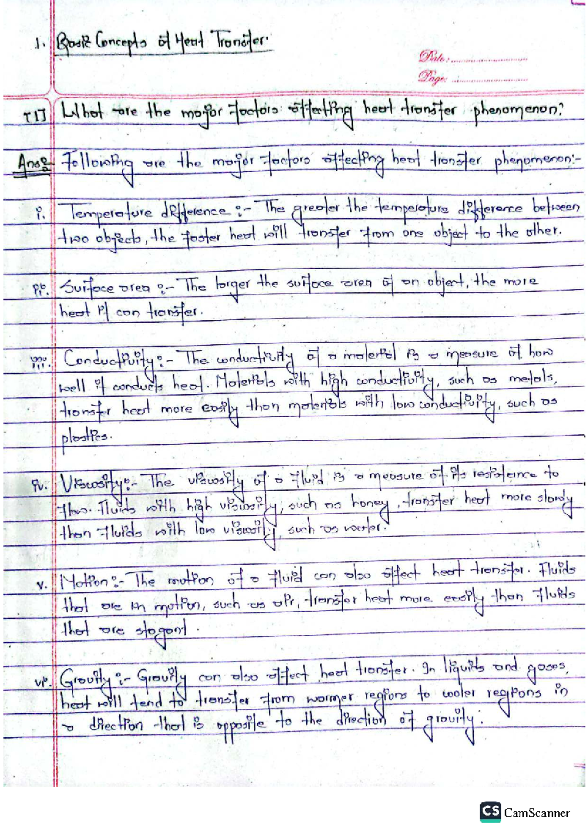 Heat Transfer Concepts and Applications - ME 101 Lecture Notes - Studocu