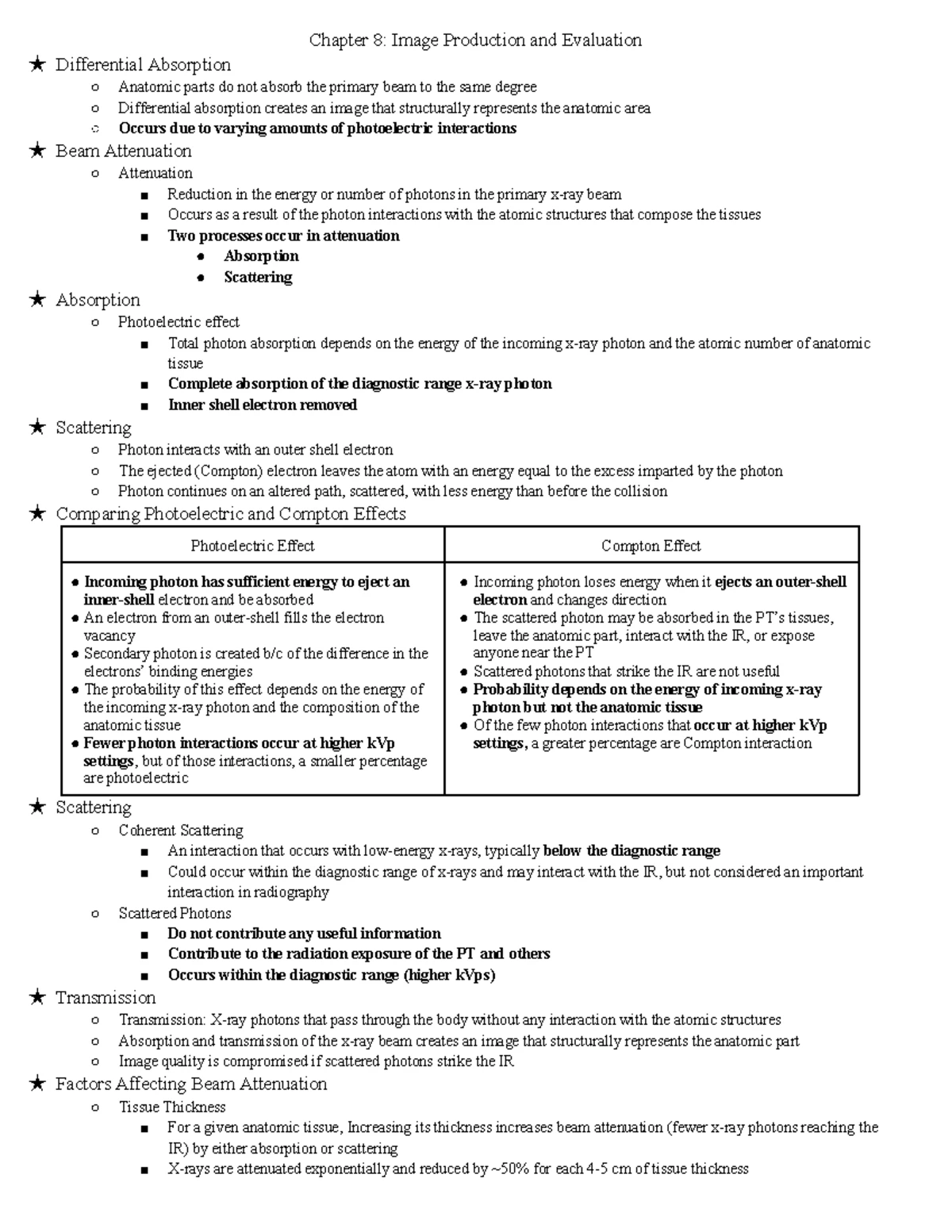 Chapter 9: Principles of Image Quality in Radiography - Studocu