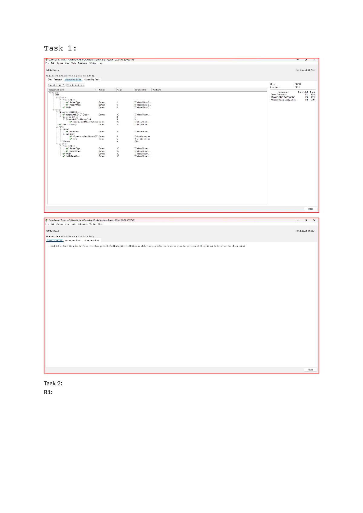 Lab05 IT006 - Task 1: Task 2: R1: R2: Task 3: S1 VSLAN 1 192.168.100 ...