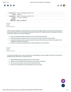 Examen Final 12549: Revisión de Fundamentos de Mercado y Estrategias ...