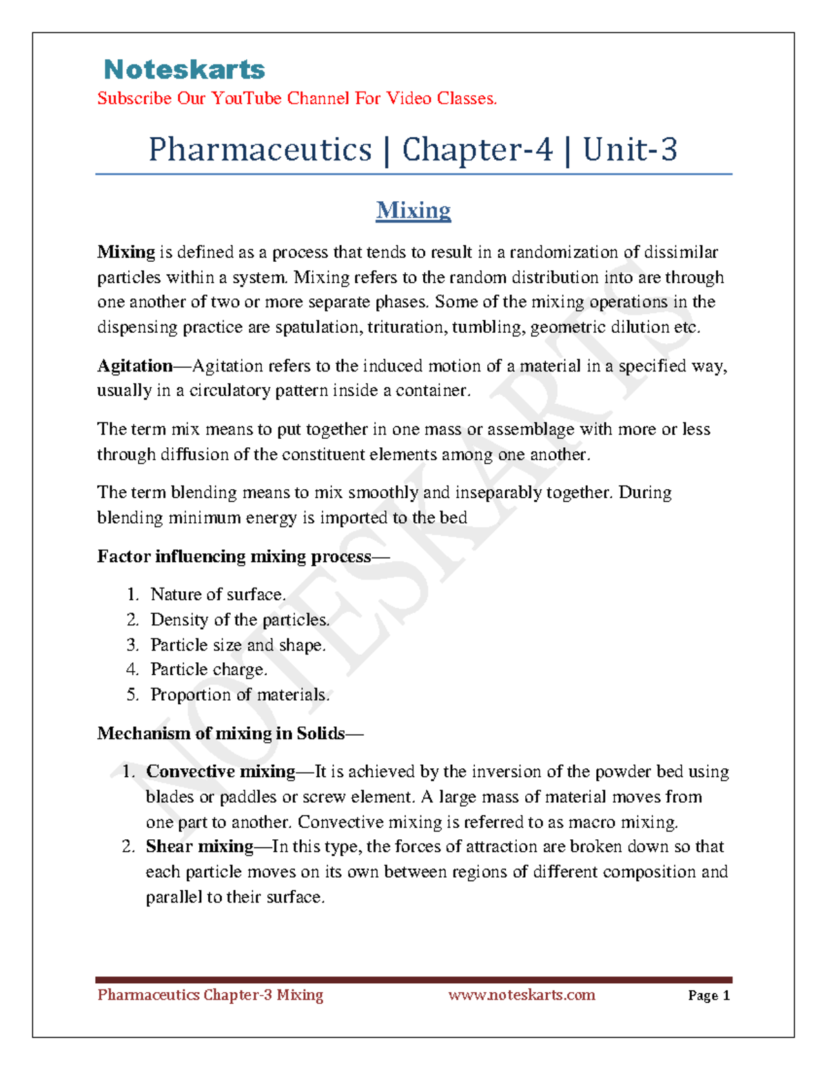 Chapter 3 Unit 3 Mixing Double cone blender Turbine mixer Triple roller mill and Silverson mixer ...