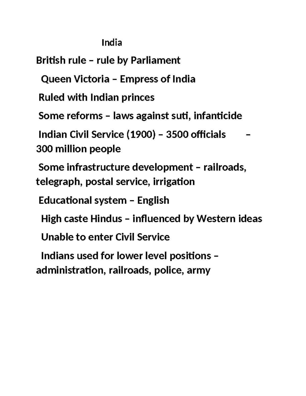 India's Journey: From British Rule to Economic Liberalization (HIST 101 ...