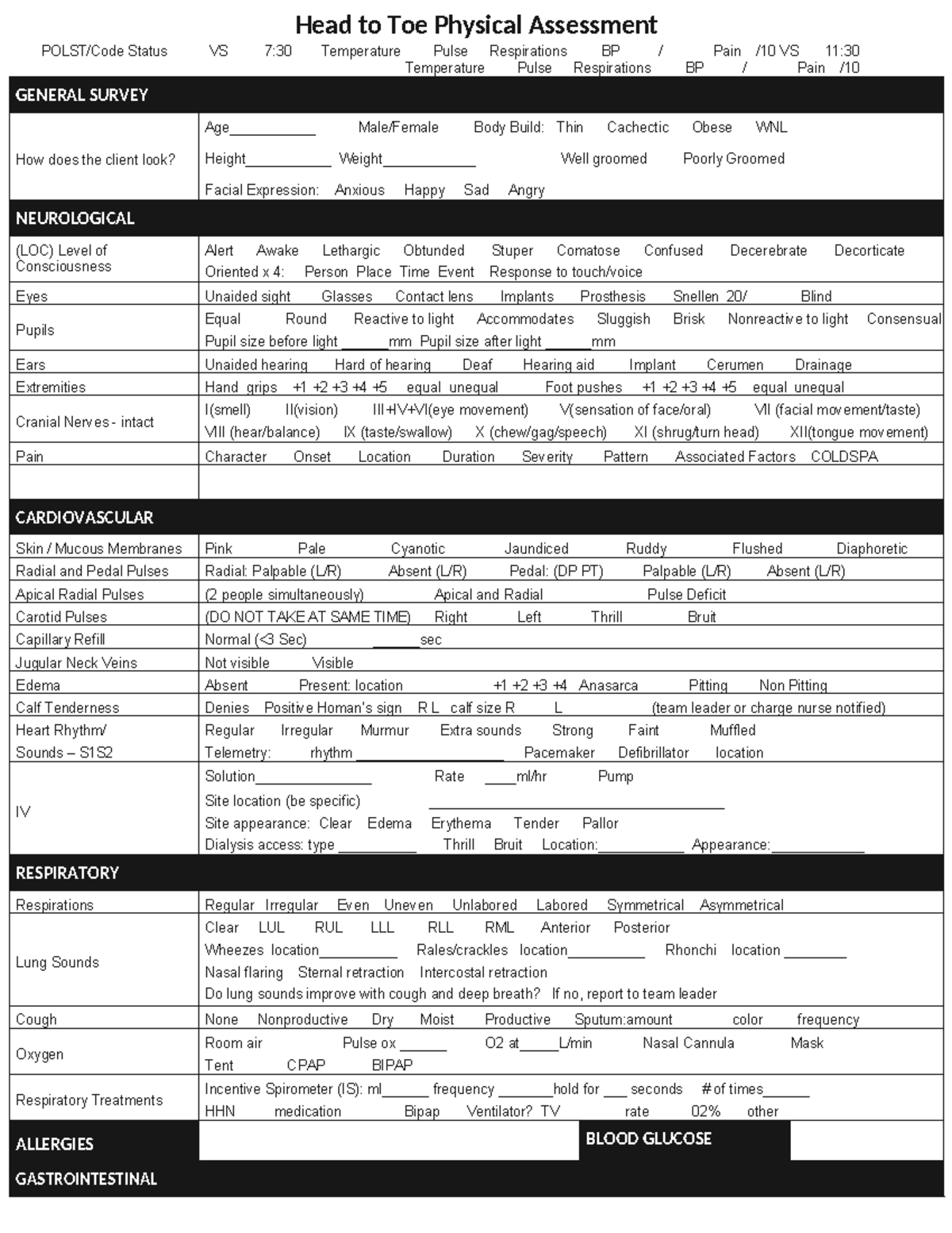 Head to Toe Patient Assessment.pdf (7-22-21) - Head to Toe Physical ...