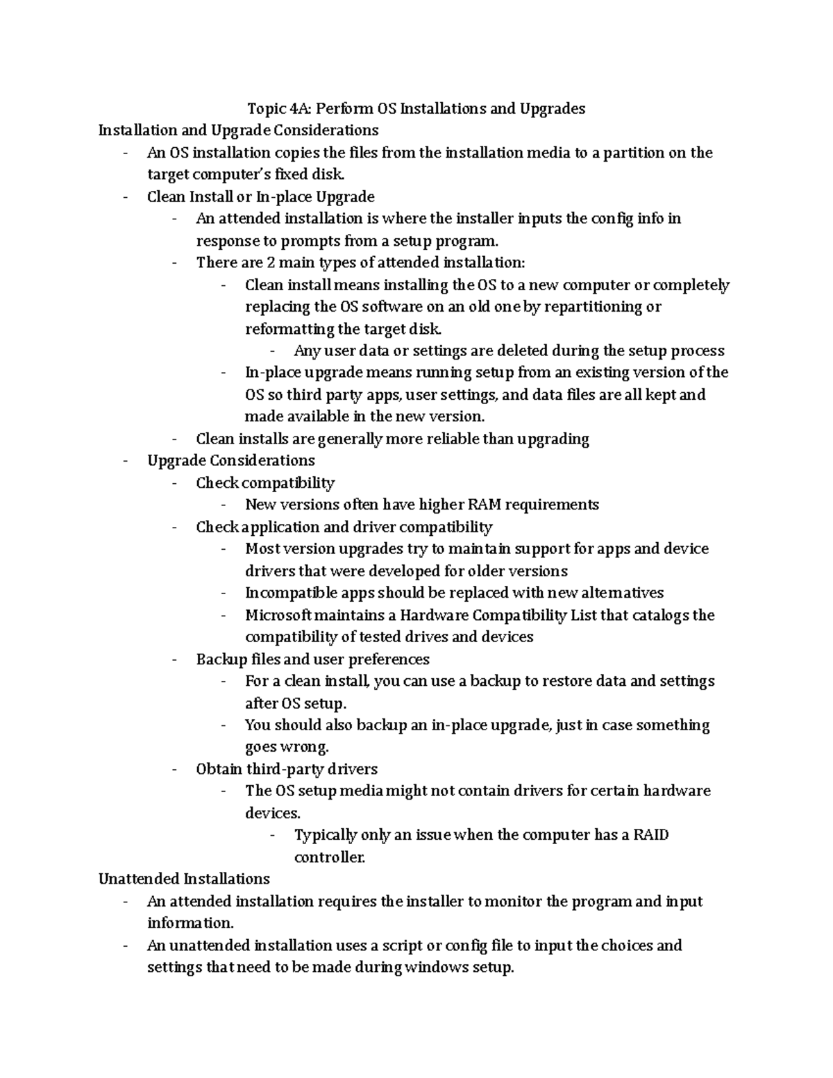 Unattended Windows Installation and Boot Configuration Guide - Topic 4A: Perform OS ...