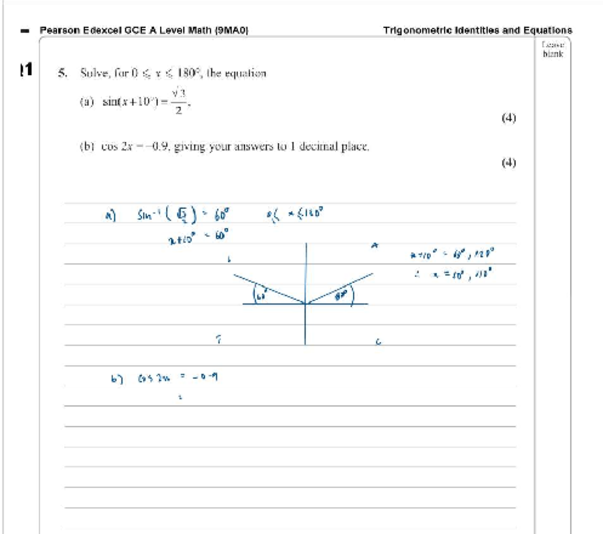 Trigonometric Identities and Equations - Pearson Edexcel GCE A Level ...