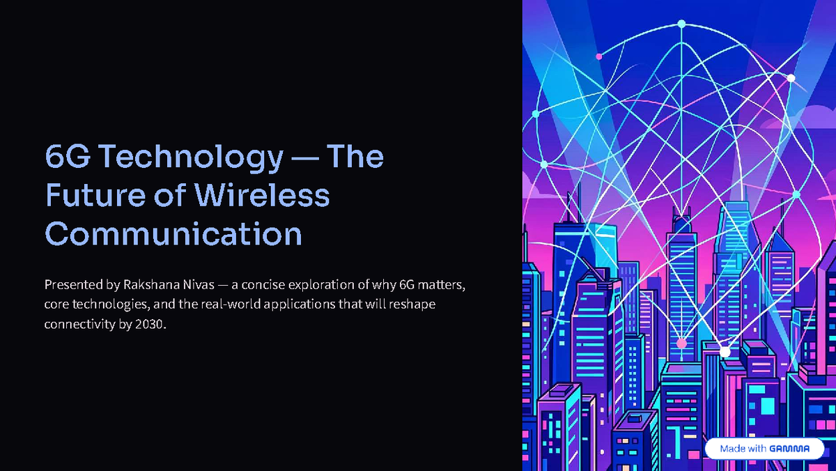 6G Technology: The Future of Wireless Communication Insights - Studocu