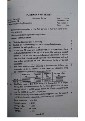 AI oig - Past Questions - POKHARA UNIVERSITY Level: Bachelor Semester ...
