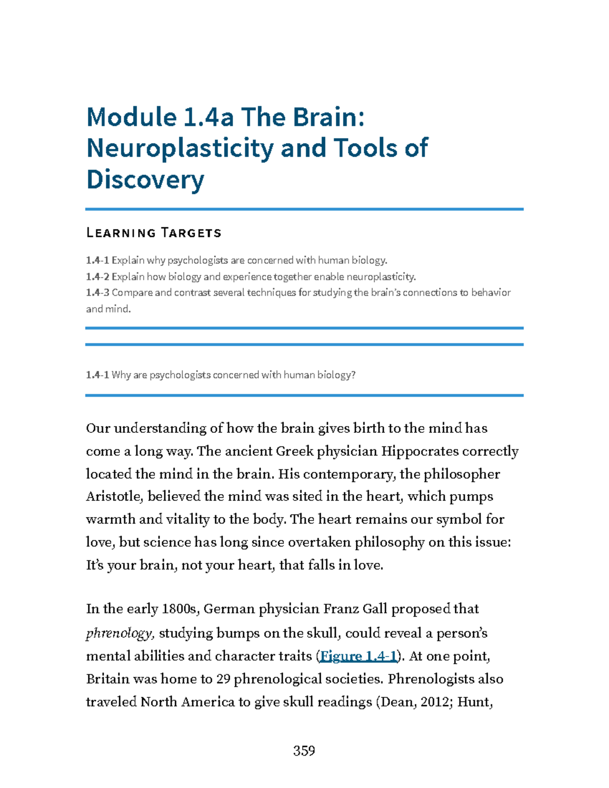 "Module 1.4a: Neuroplasticity and Brain Discovery Techniques" - Studocu