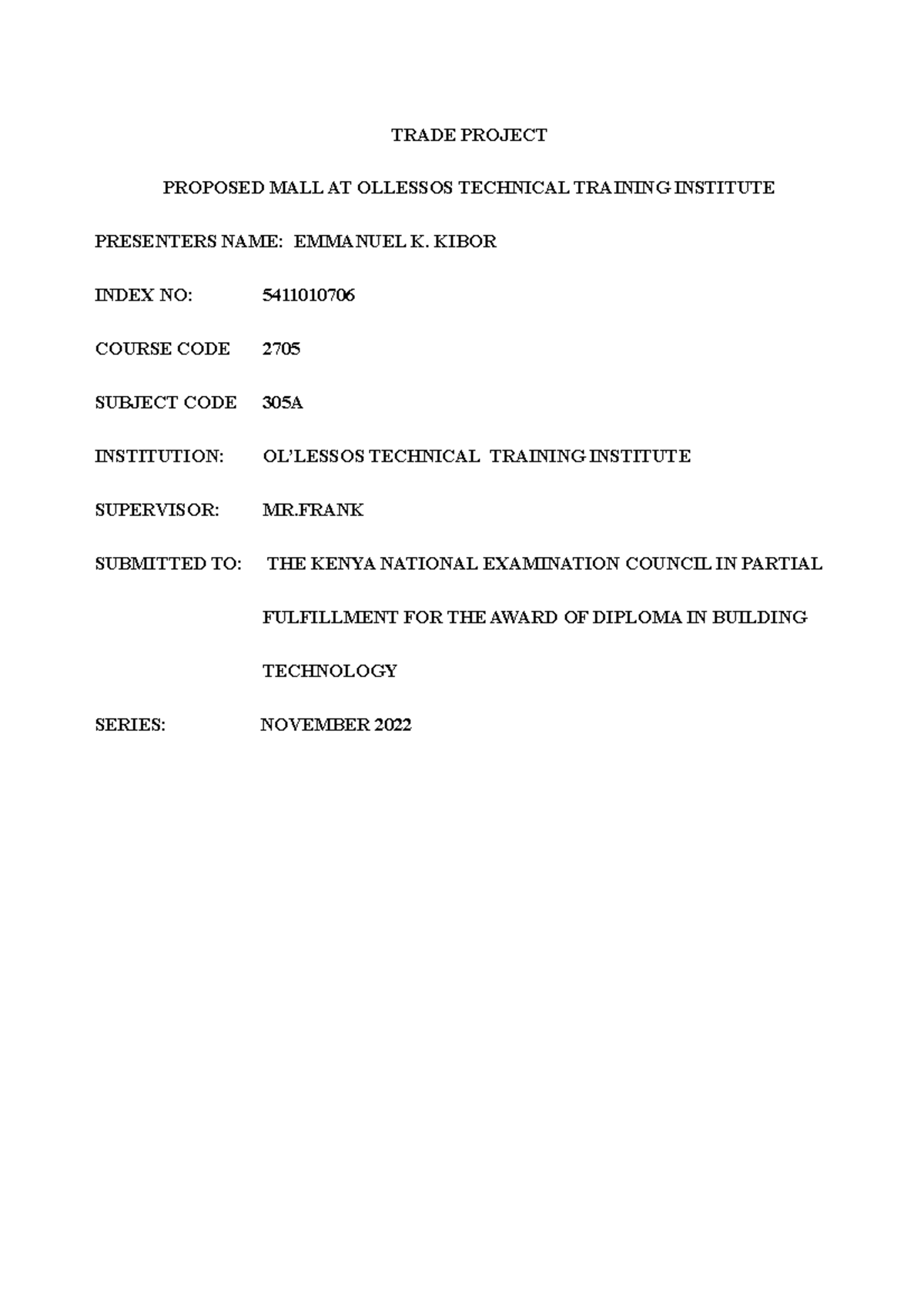 5411010706 2705 305 Trade 2022 3 - TRADE PROJECT PROPOSED MALL AT ...