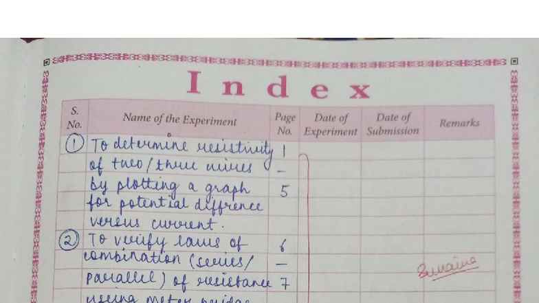 Physics Practical File - Course Code: PHY101 - Studocu