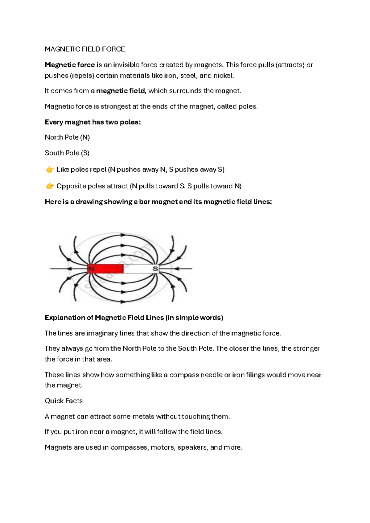 MAG 101: Magnetic Field Force Notes and Key Concepts - Studocu