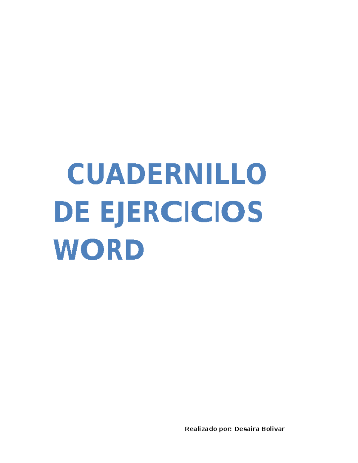 Cuadernillo de Ejercicios de Word - Informática III - Studocu